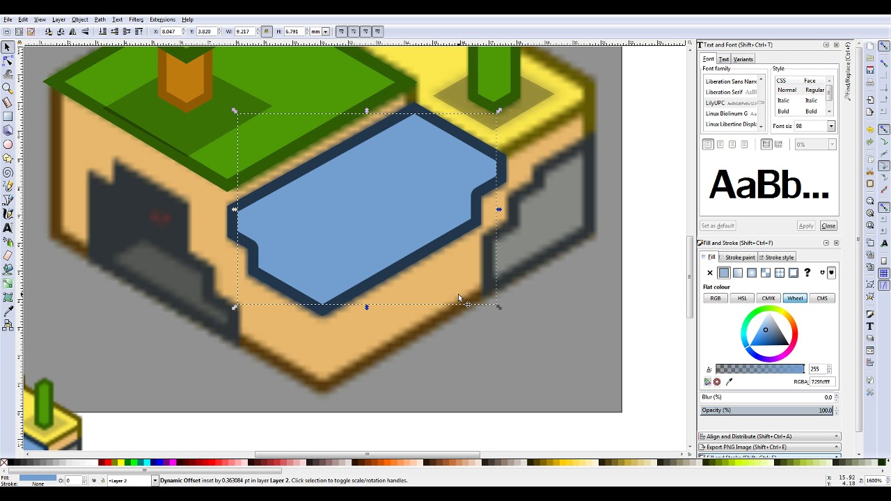 Inkscape Demo (Minetest icon) - YouTube