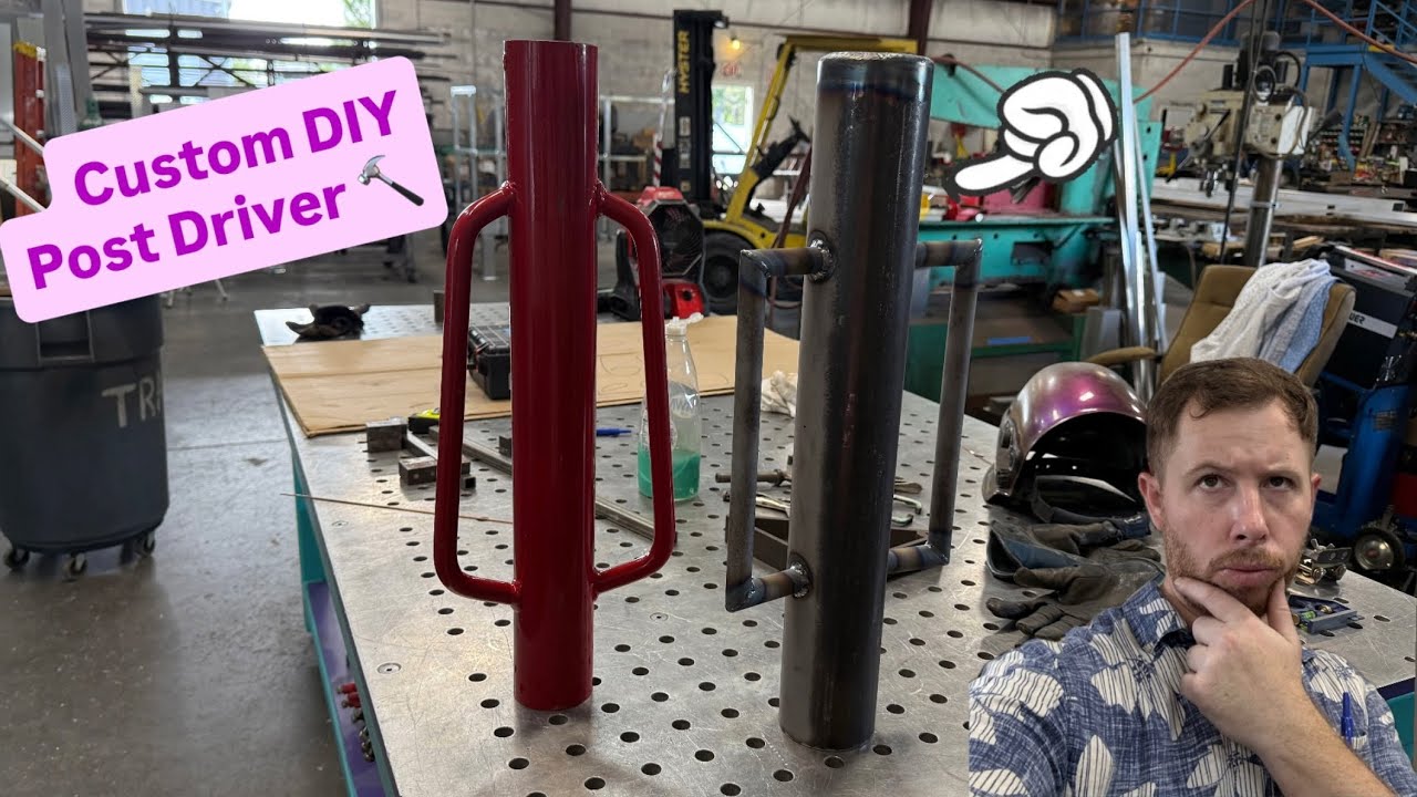 DIY - Custom Mail Box / Fence Post Driver - Welding Fabrication Project ...