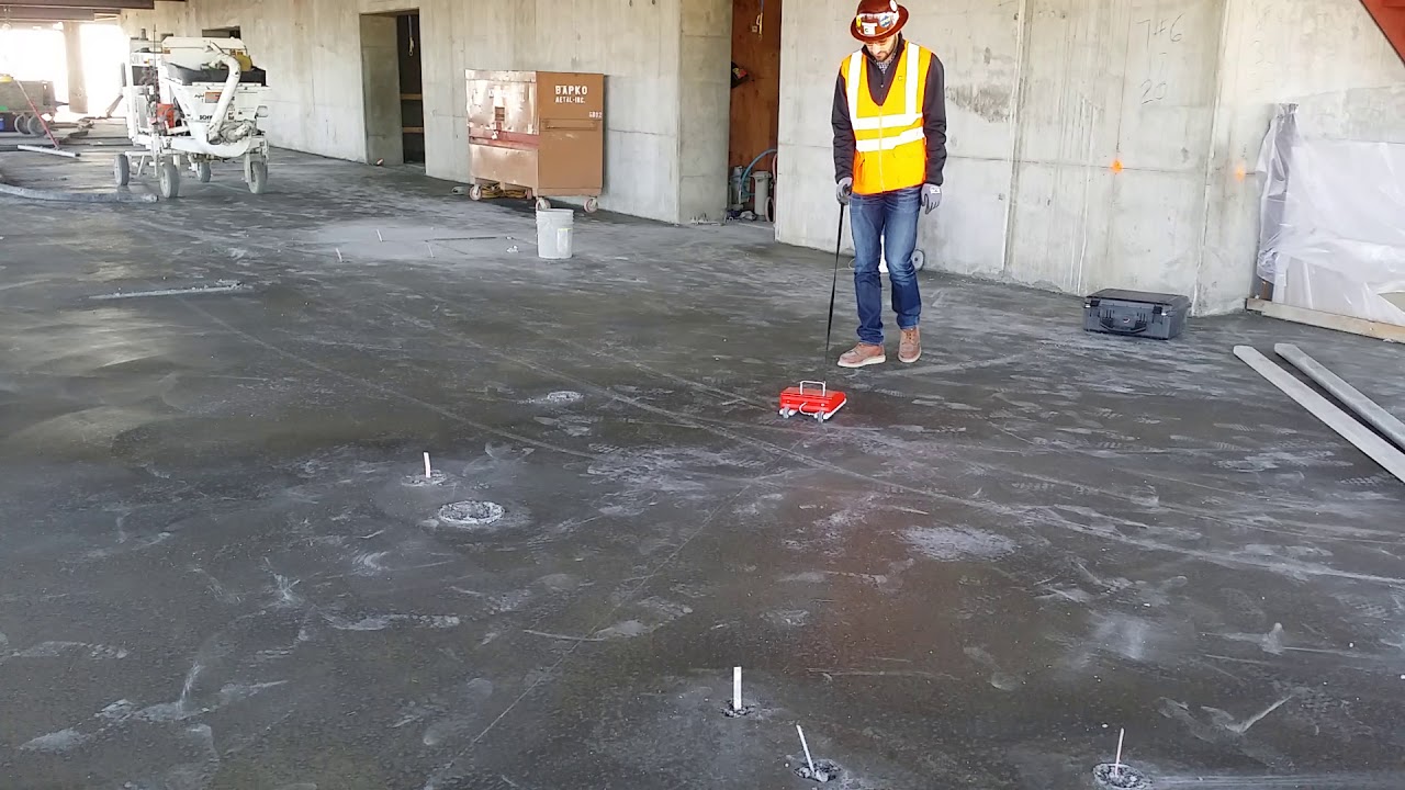 Checking Floor Slab Levelness - YouTube