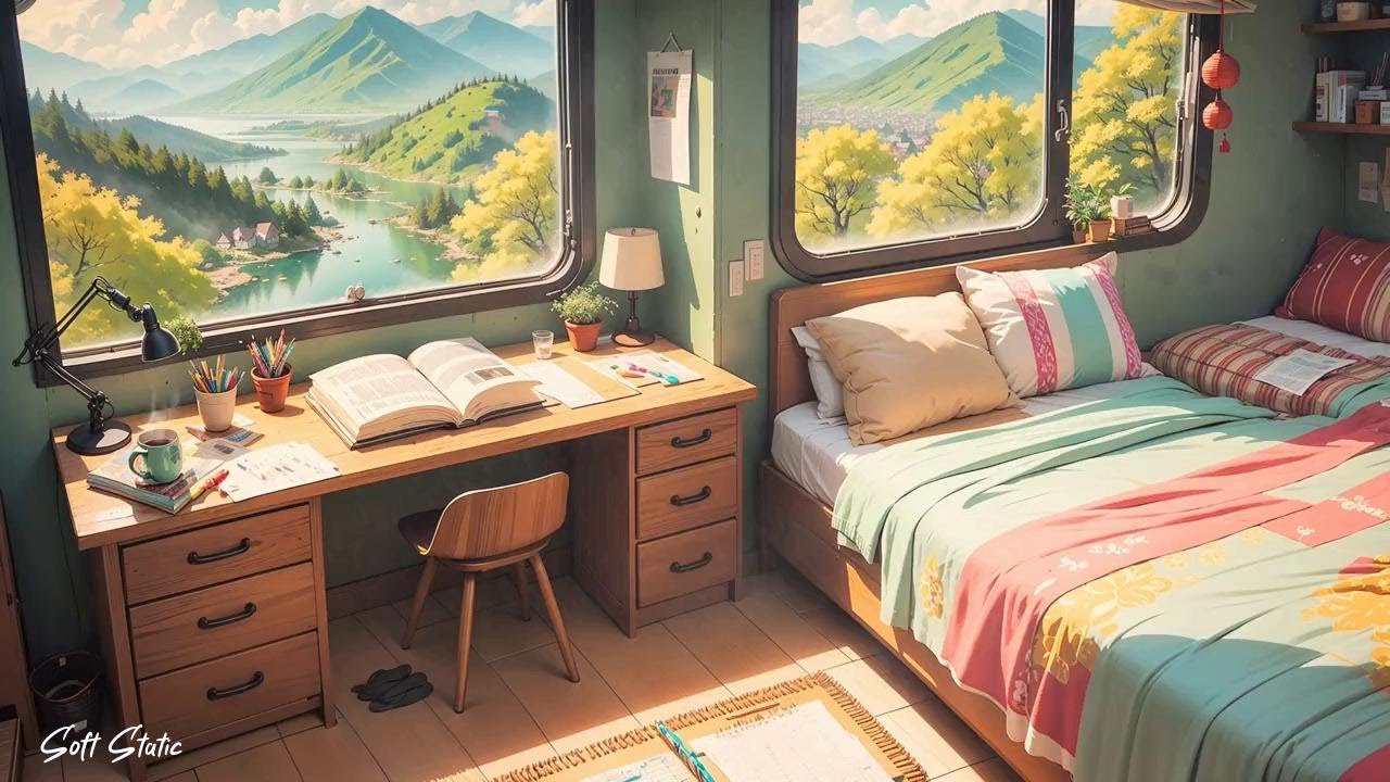 STUDY WITH ME • Warm Study Room 🕯️ + Lo-fi Chill Mix 🎧 - YouTube