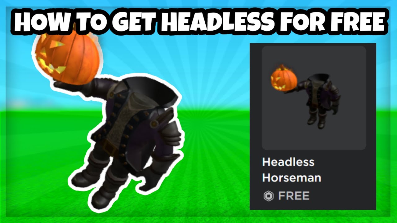 Roblox | How To Get HEADLESS for FREE - YouTube
