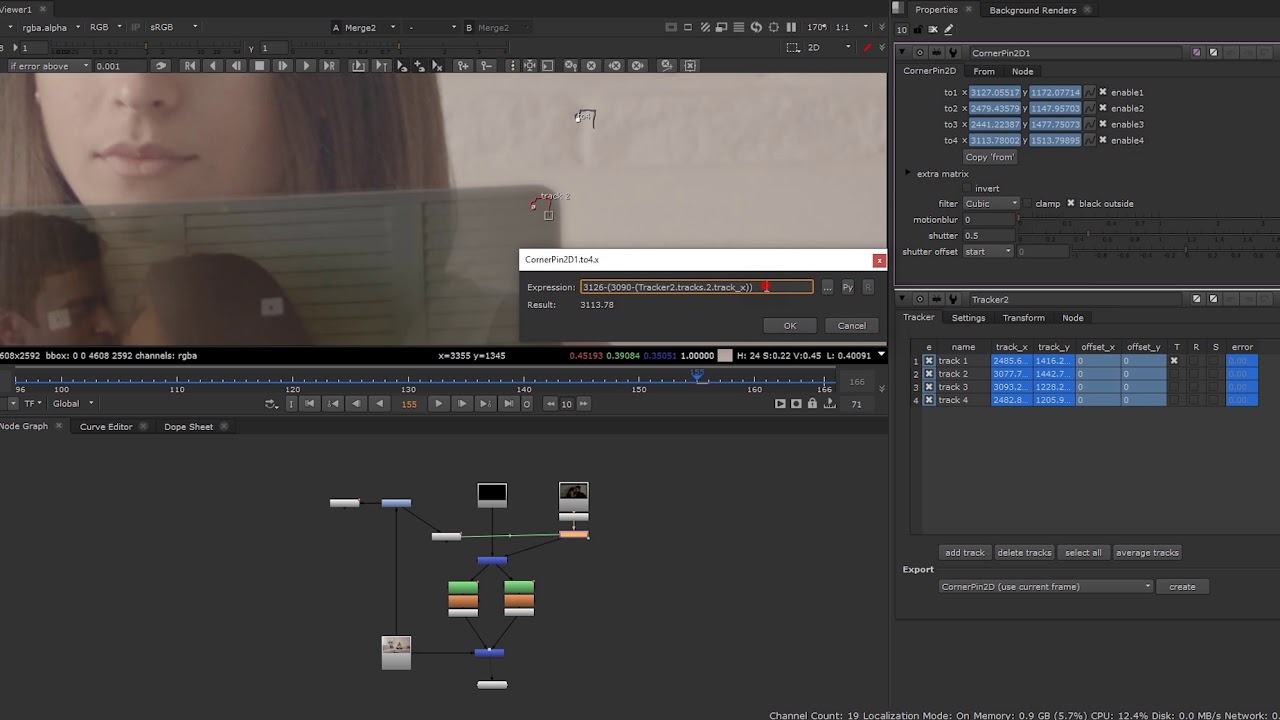 NUKE Tracking and CornerPin Offset - YouTube
