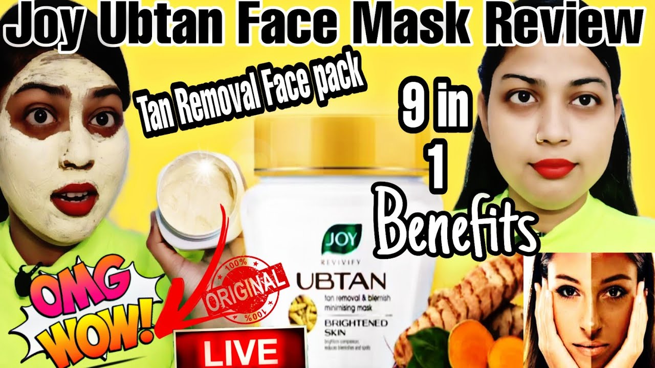 JOY REVIVIFY *UBTAN *TAN REMOVAL &BLEMISH *MINIMISING FACE PACK REVIEW ...