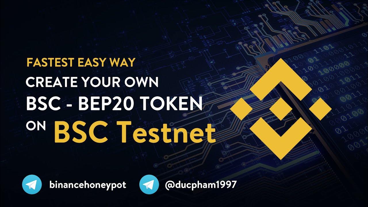 How to create BEP-20 token on Binance Smart Chain Testnet - YouTube