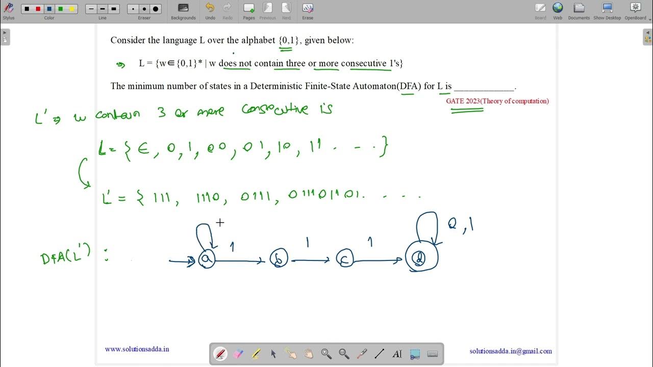 Gate 2023 Toc Dfa No Of States Gate Solutions Adda Gate Test Series Explained By