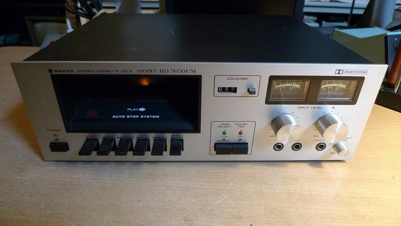 SANYO Model: RD 5050UM Cassette Deck - Some testing... - YouTube