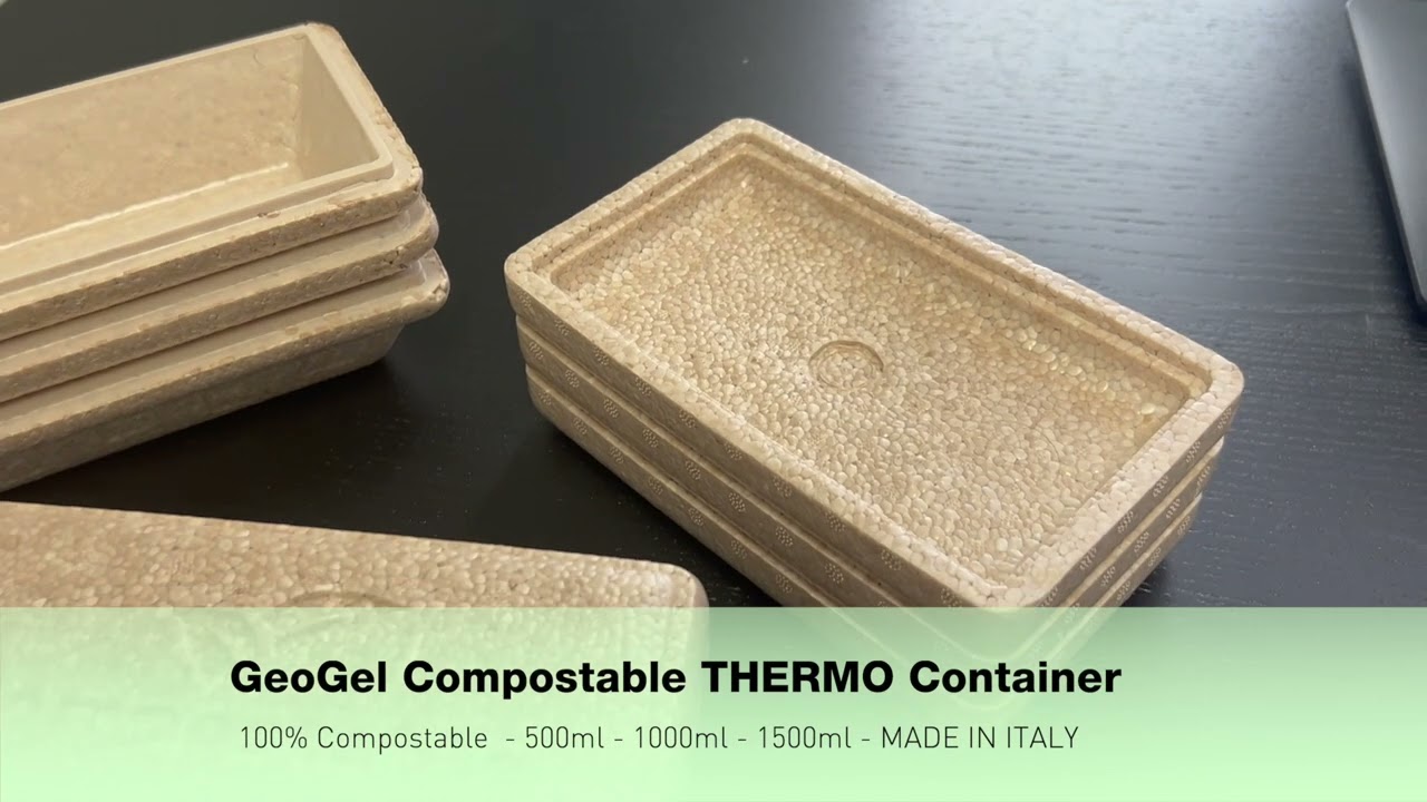 GeoGel Compostable Take Home Container - YouTube