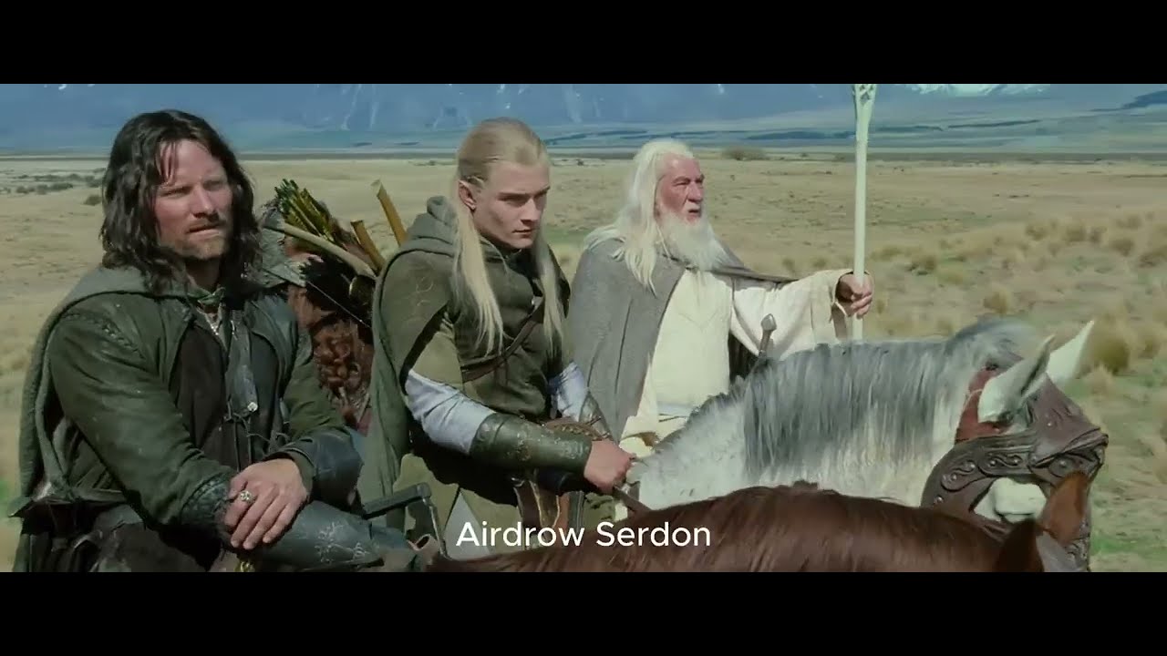 The Fellowship of the Ring heads to Edoras. - YouTube