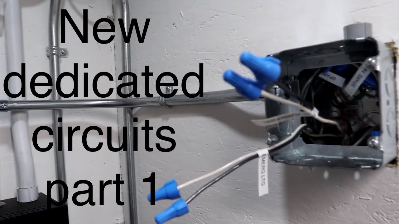 Wiring 2 new dedicated electrical circuits - part 1 - YouTube
