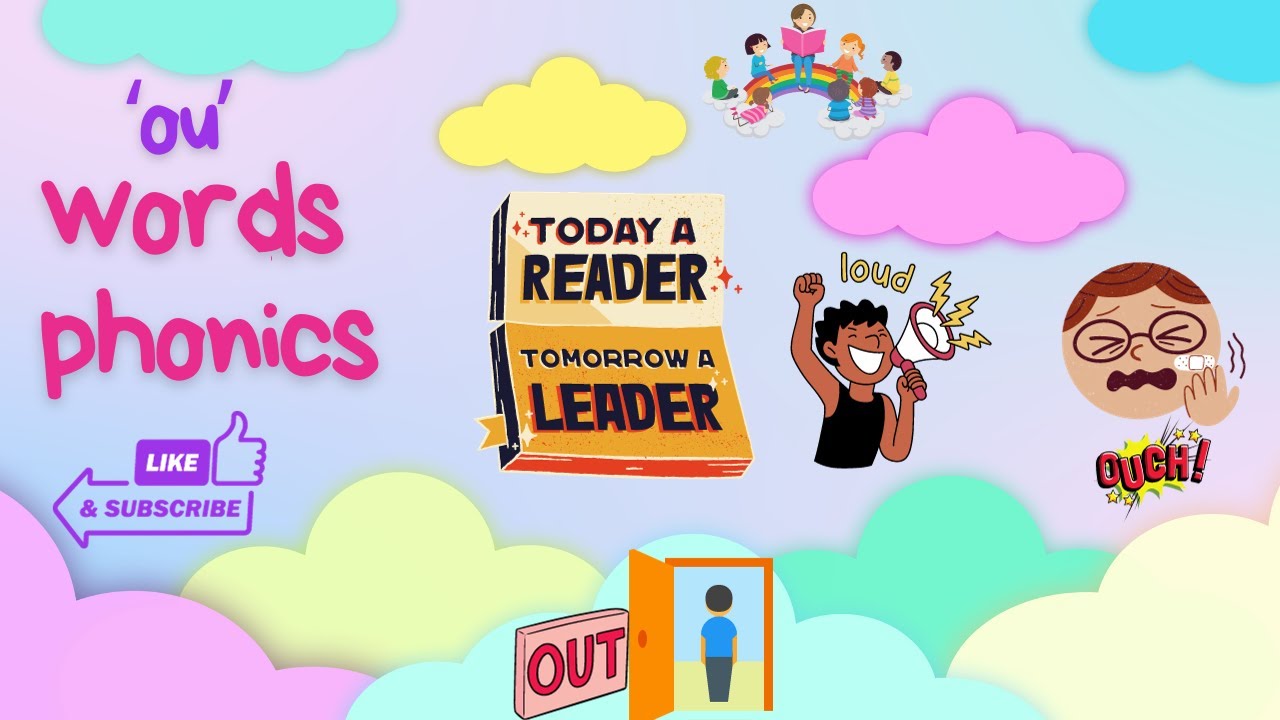 ou sound phonics/ how to Read / Made by kids vs Phonics/ou words /learn ...