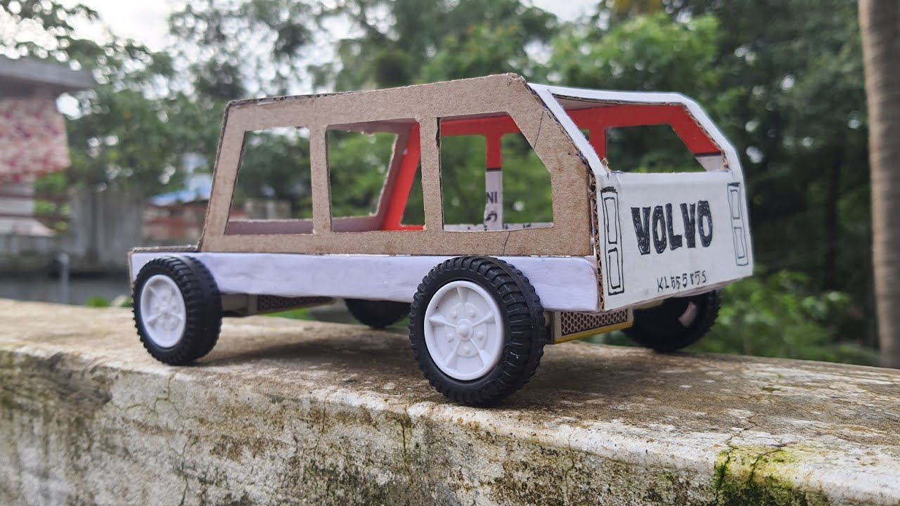 Making a car model using by cardbord and machbox/JJ Craft World/paper ...