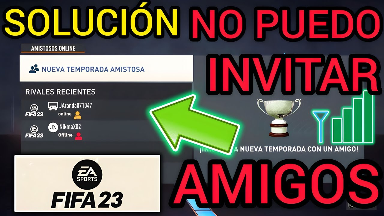 Como INVITAR AMIGOS para JUGAR ONLINE en FIFA 23 - YouTube