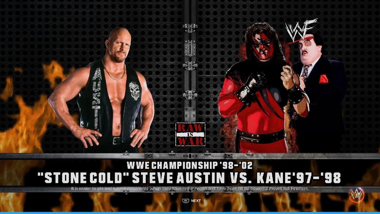 WWE 2K23 Showcase Mode - Kane VS Stone Cold Steve Austin Raw Is War ...