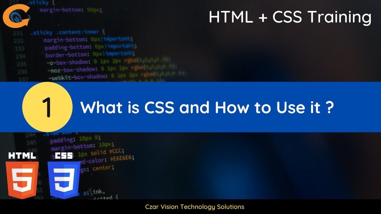 What Is CSS And How To Use It ? - YouTube