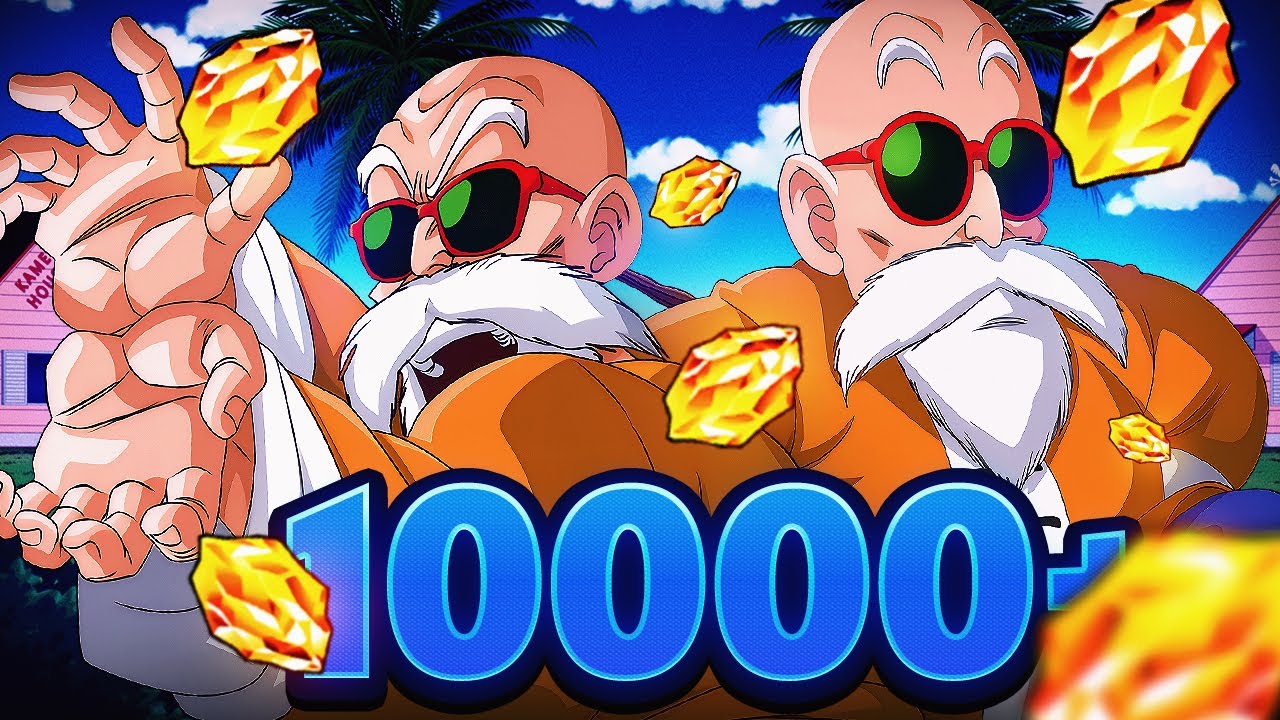 10,000+ STONES! STR MASTER ROSHI SUMMONS TILL WE RAINBOW! (DBZ: Dokkan ...