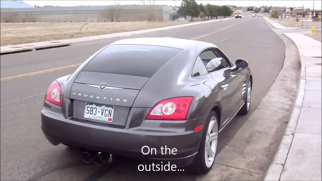 2004 Chrysler Crossfire ("Naomi") with Megan Racing MR-S Muffler - YouTube
