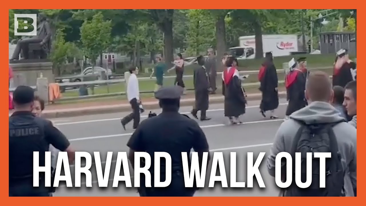 Students Walk Out of Harvard Commencement in Support of Encampment ...
