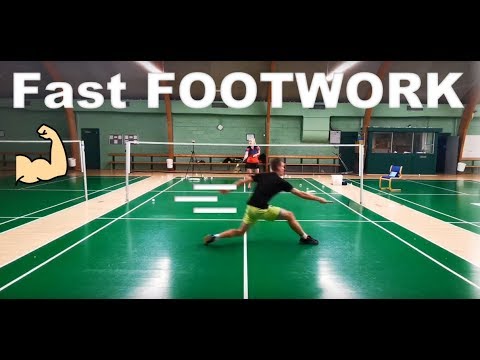 BADMINTON EXERCISE #85 - FAST FOOTWORK AROUND THE COURT - YouTube