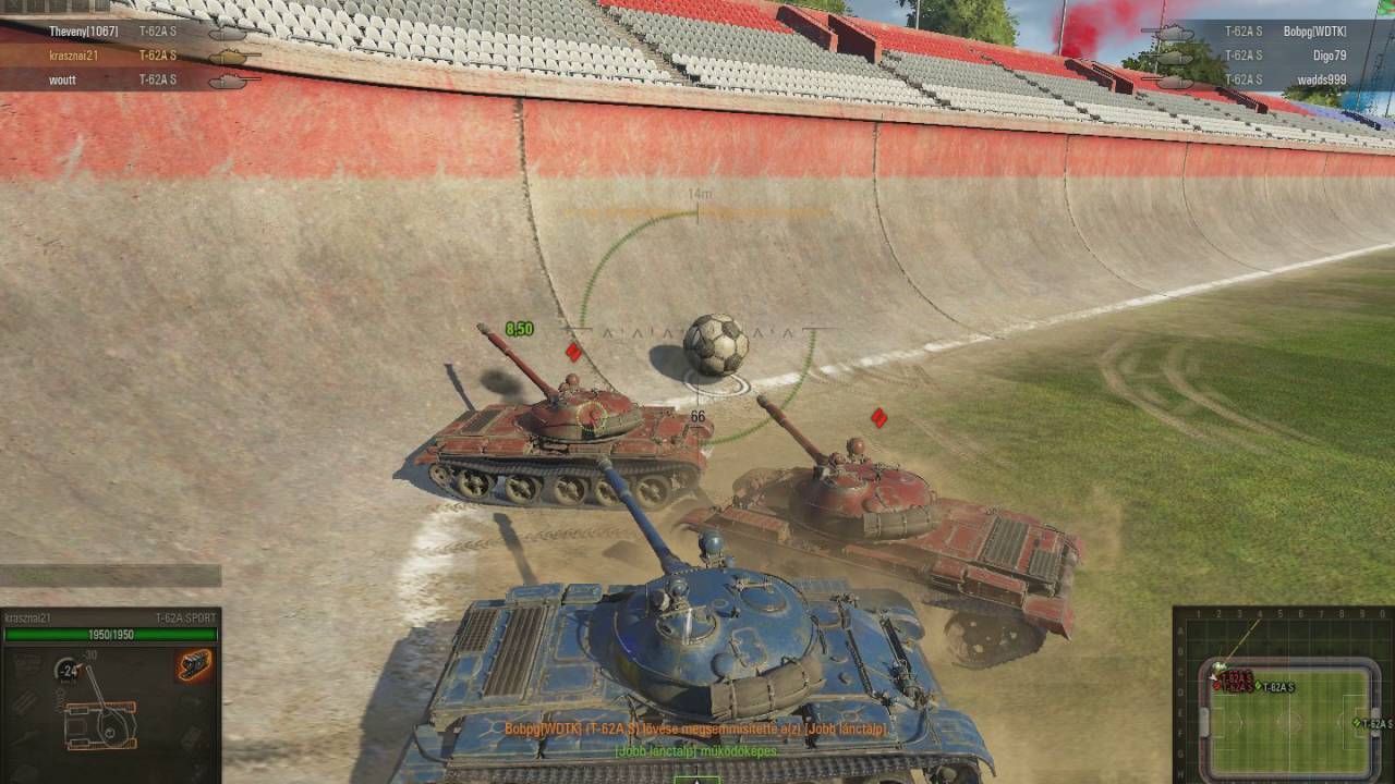 World of tanks - Tank football(Tank foci) - YouTube