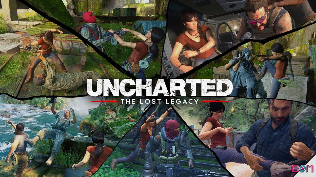 Uncharted: The Lost Legacy - Melee Combat and Takedowns compilation ...