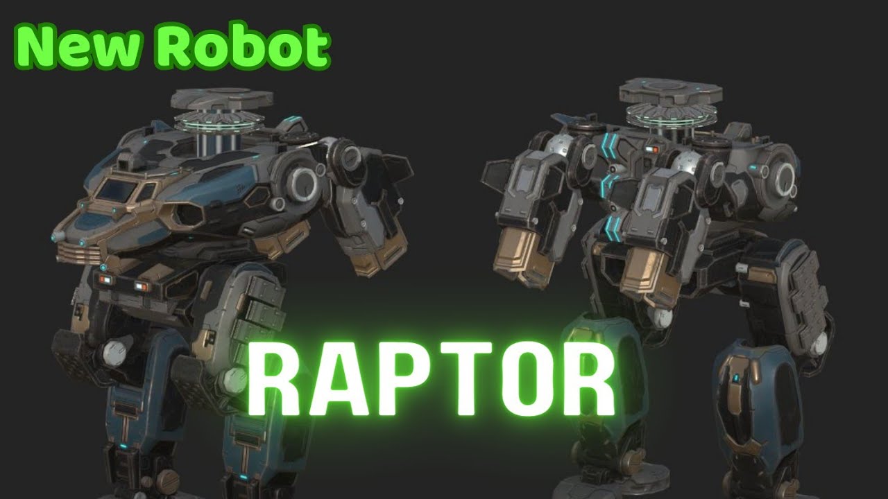 Robot mới nhưng là Luchador phiên bản Mini : Raptor - War Robots Test ...