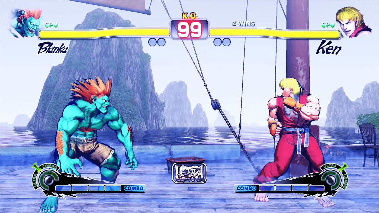 Blanka vs Classic Ken (Hardest) Street Fighter 4. - YouTube