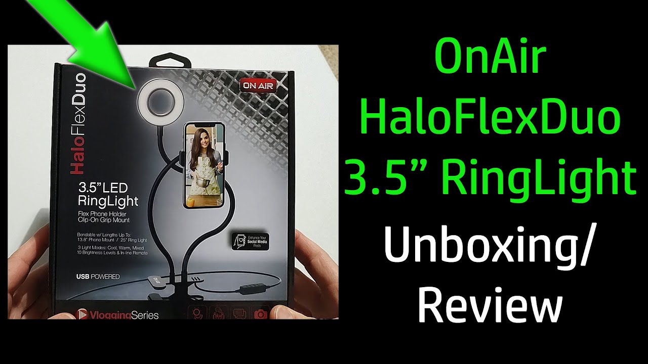 OnAir Halo Flex Duo 3.5" Ringlight (Unboxing / Review) - YouTube