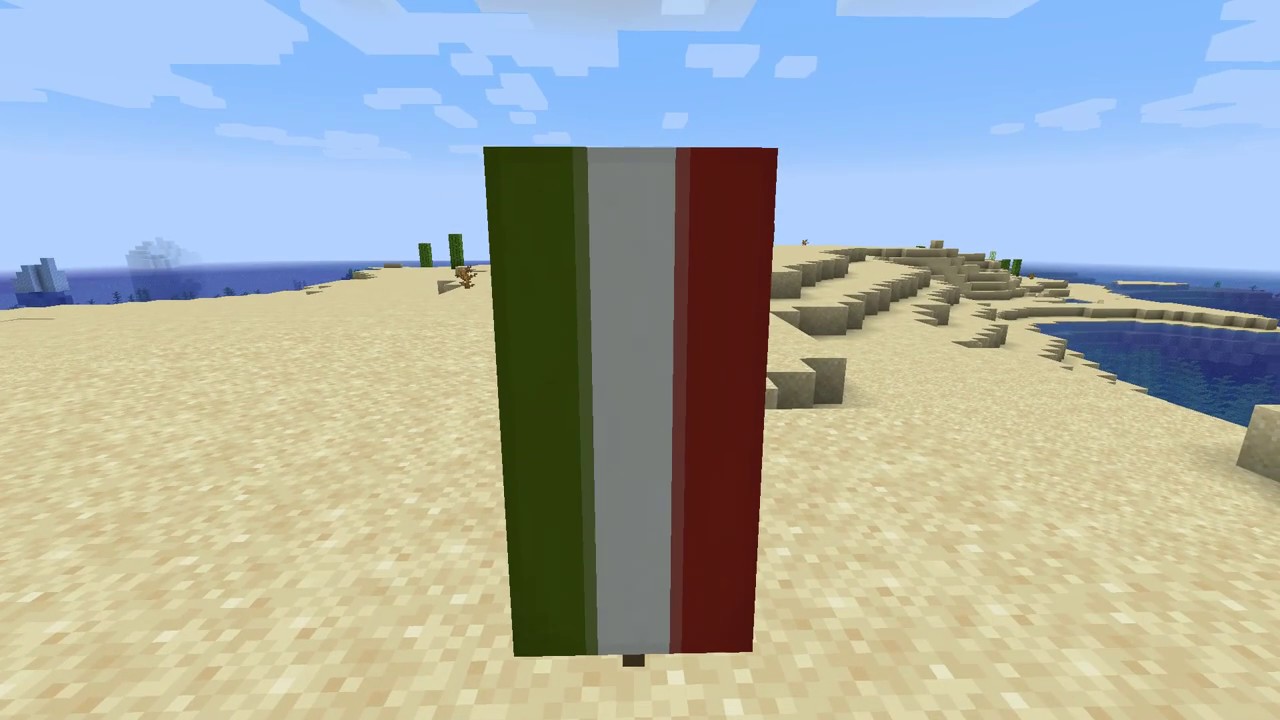 How to make the Italian flag in Minecraft - YouTube