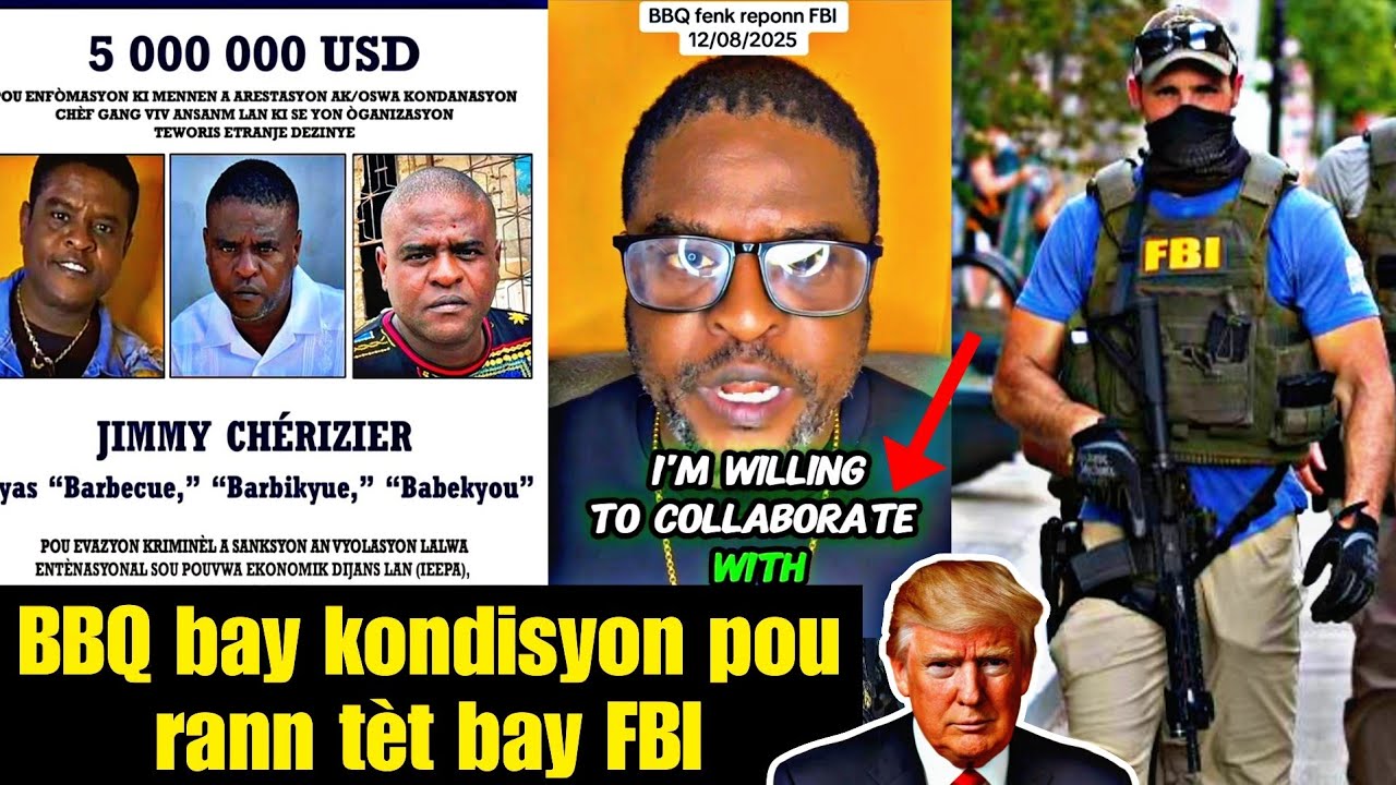 TRUMP bay FBI lòd Arete BBQ_ BBQ kouri bay kondisyon poul Rann tèt li ...
