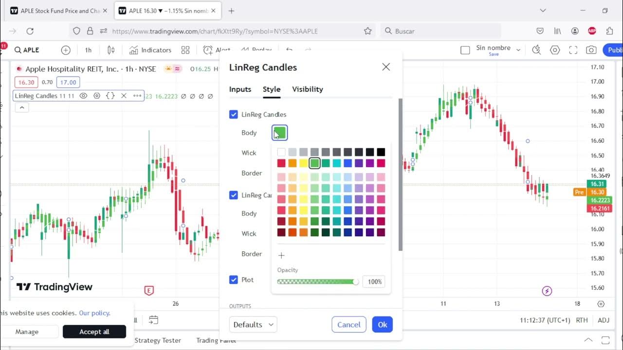Linear regression candles Tradingview [EASY SET UP] 👌 - YouTube