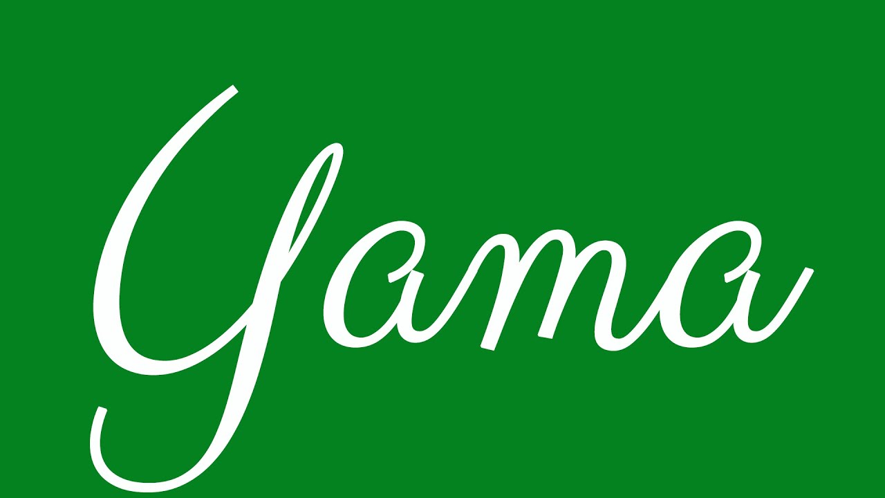 Learn how to Sign the Name Yama Stylishly in Cursive Writing - YouTube