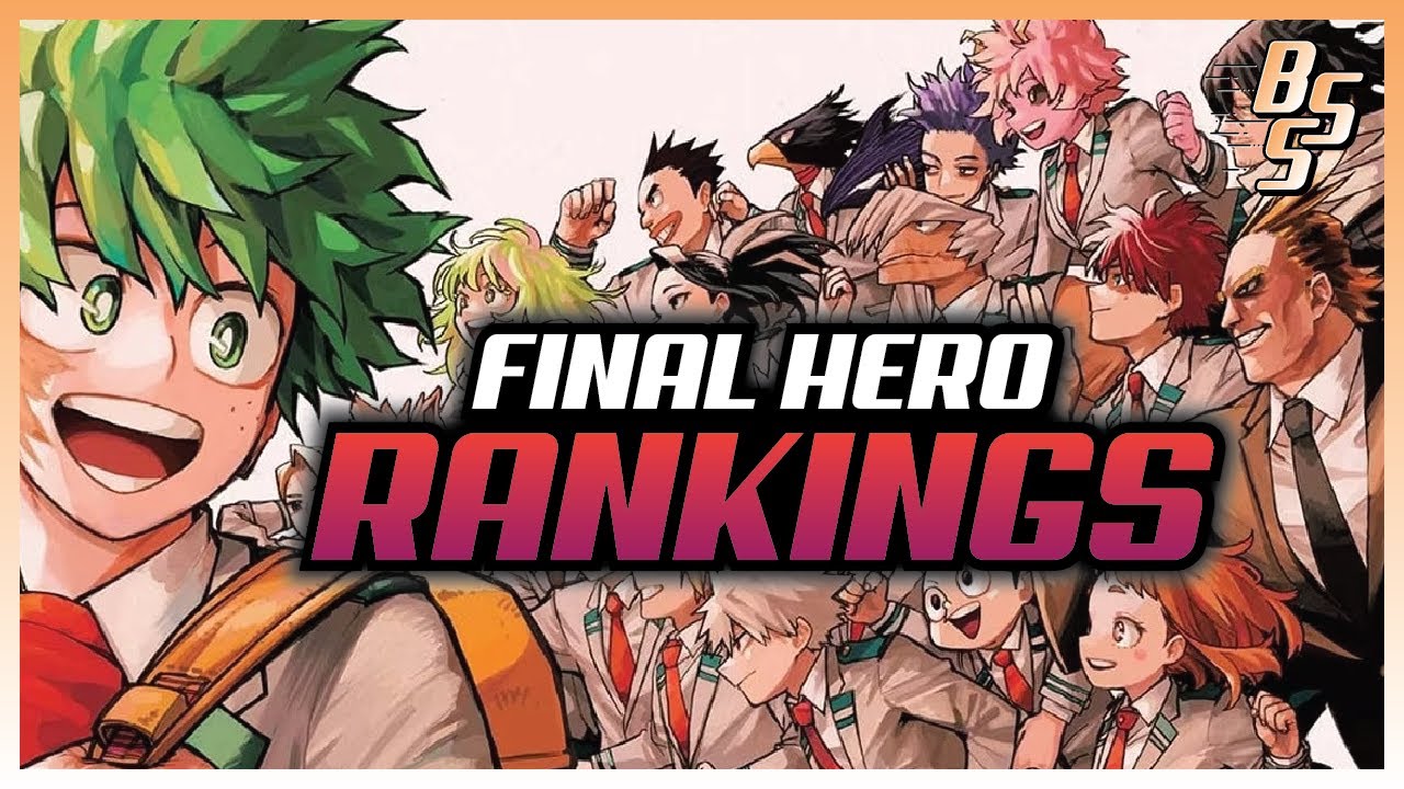 Who are the Top Heroes at the End of My Hero Academia? - YouTube