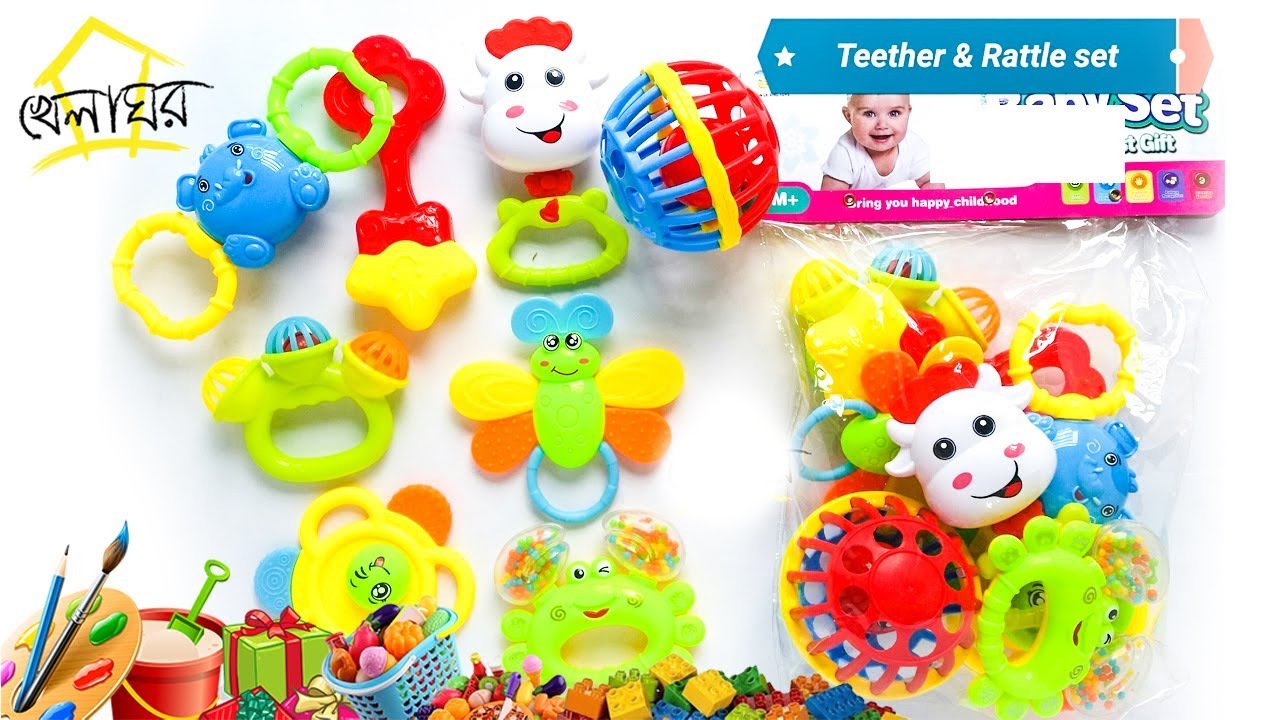 Good quality Teether & rattle set ( review and BD price . ) - YouTube
