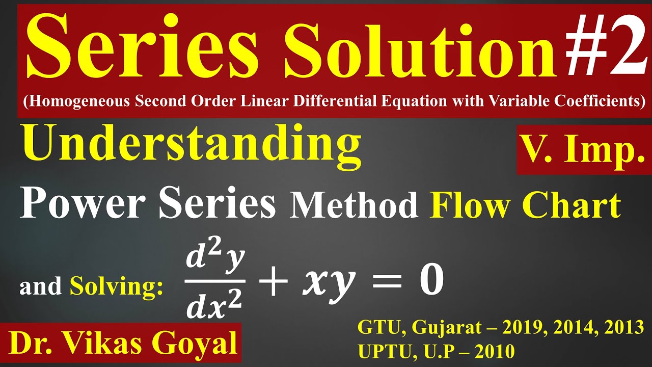 Series Solution #2 (V.Imp.) | Power Series Method | Numerical Problem ...