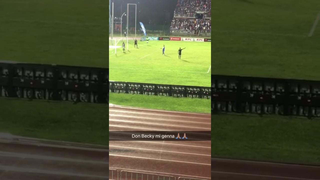 Deshane Beckford Penalty Vs Cornwall College - YouTube