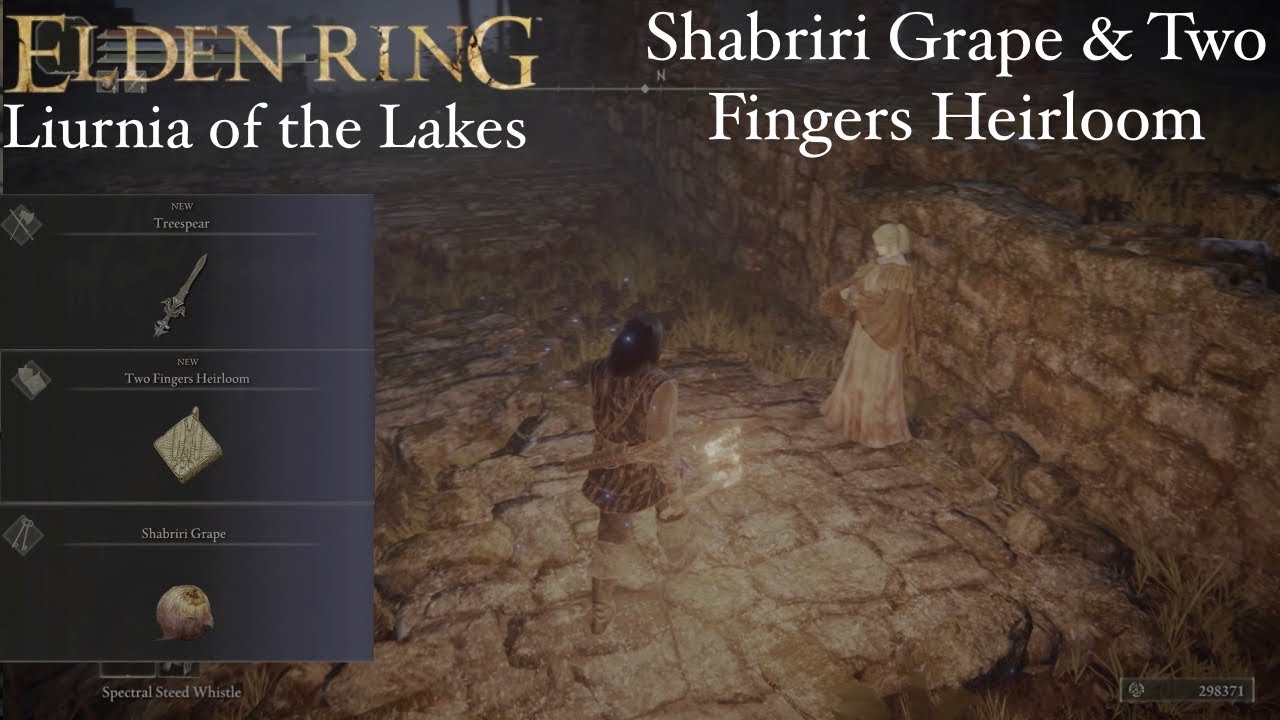 Elden ring- Liurnia of the Lakes - Hyetta’s second Shabriri Grape, Two ...