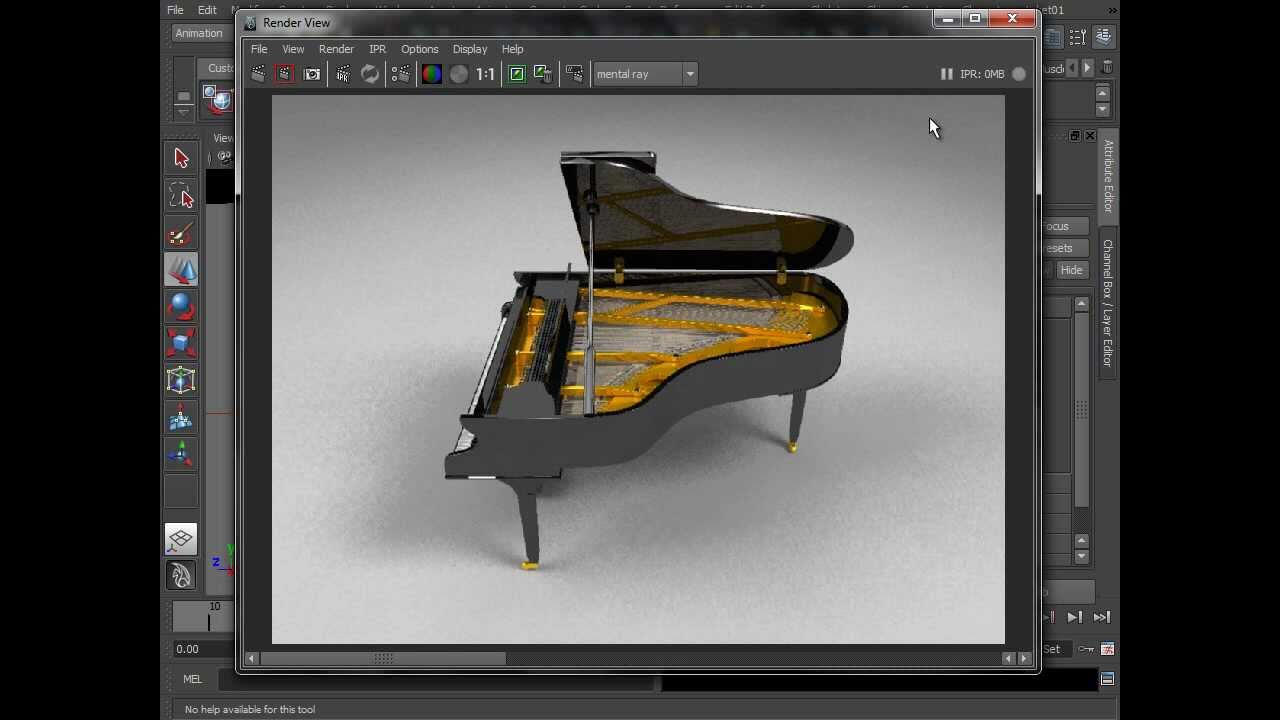 Create a Grand Piano in Maya Lesson 39 - YouTube