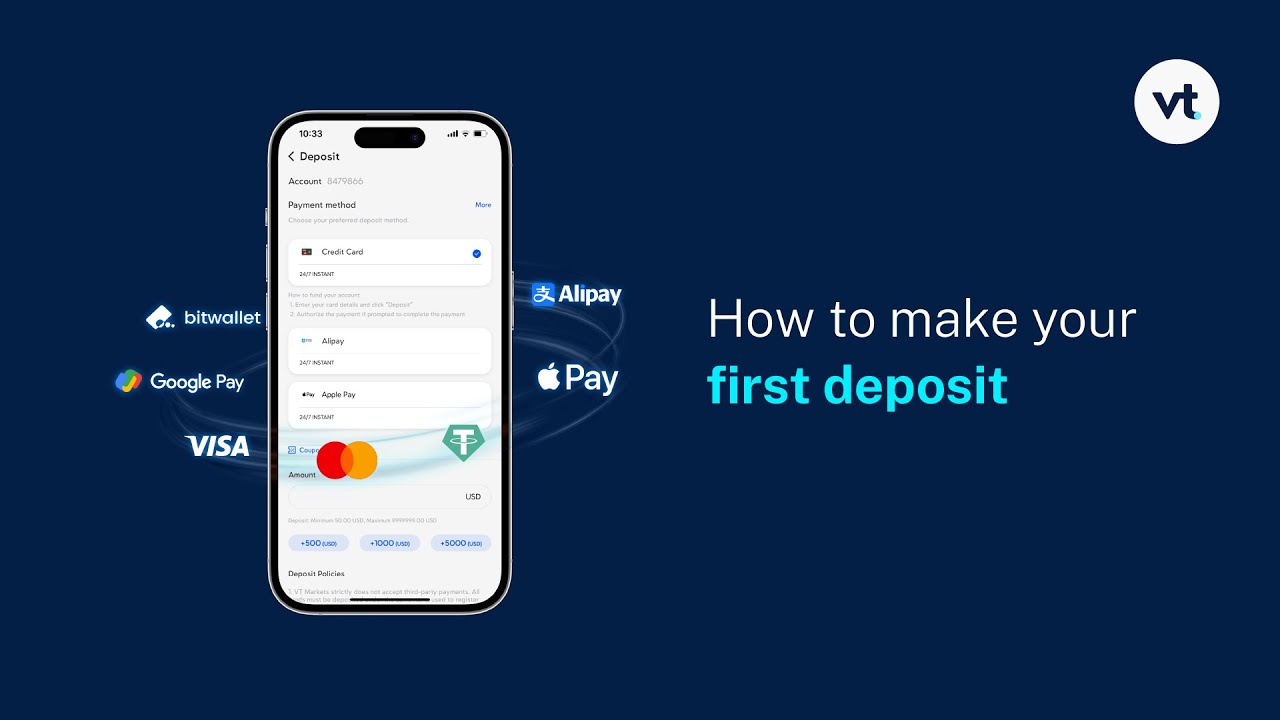 How to make your first deposit | VT Markets - YouTube