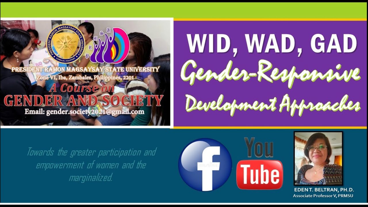 WID, WAD, GAD, Gender Responsive Development ApproachesETBeltran - YouTube