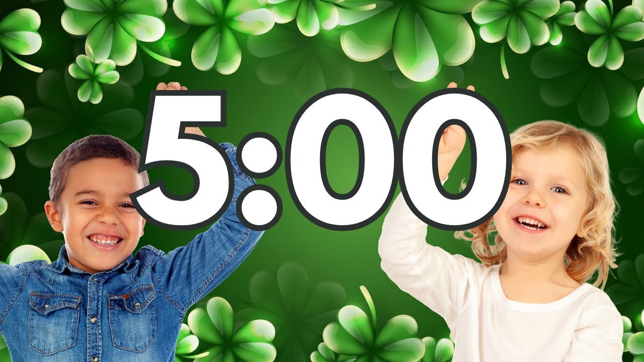 5 Minute Timer | St. Patrick's Day | Silent Timer | With School Bell ...