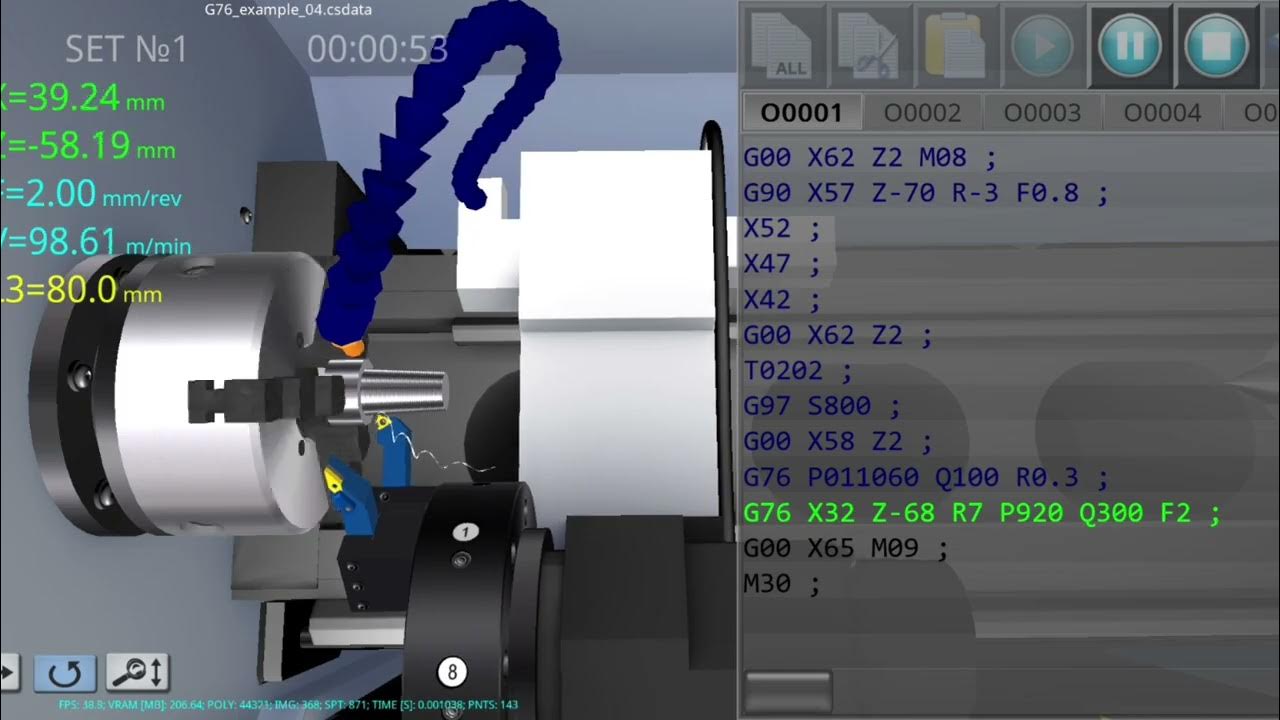 ️ NPT Thread Cutting Using G90 & G76 | Complete CNC Programming Guide #cnc #cncmachining # ...
