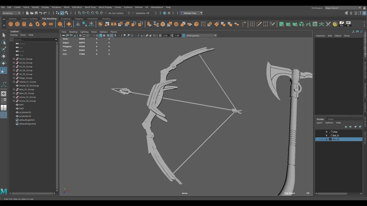 In-progress 3D model: Legendary Sharpshooter’s Bow. - YouTube