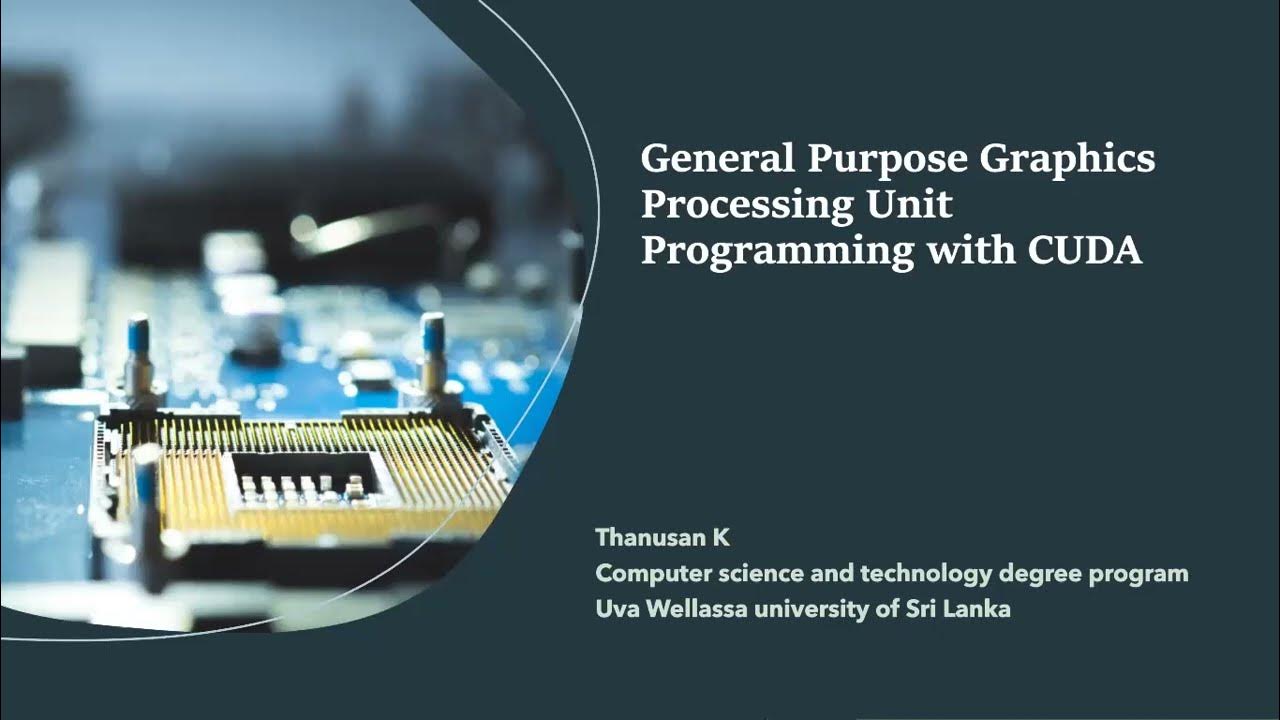 GPGPU programming with CUDA and CUDA C or C++ on Google Colab - YouTube