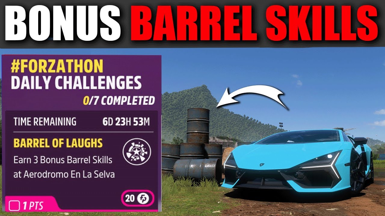 Forza Horizon 5 Barrel Of Laughs Daily Challenge - Earn 3 Bonus Barrel ...
