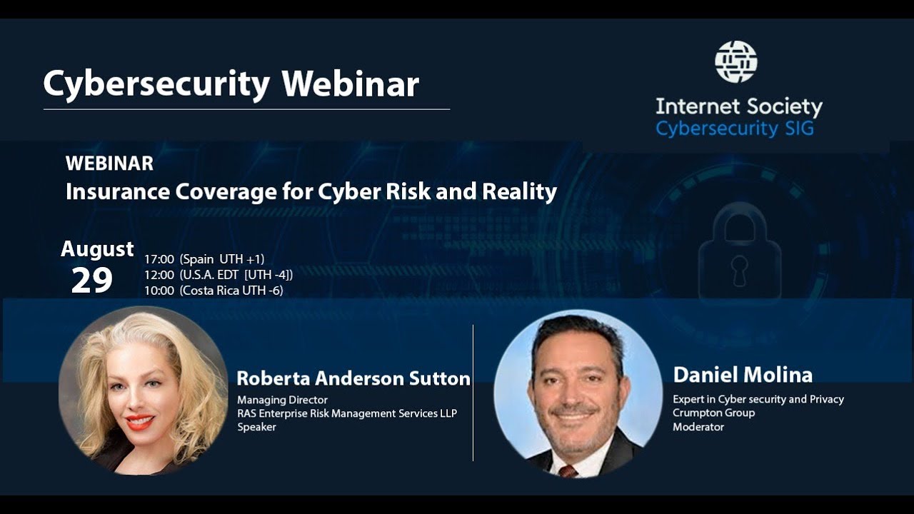 Webinar: Insurance Coverage for Cyber Risk and Reality - YouTube