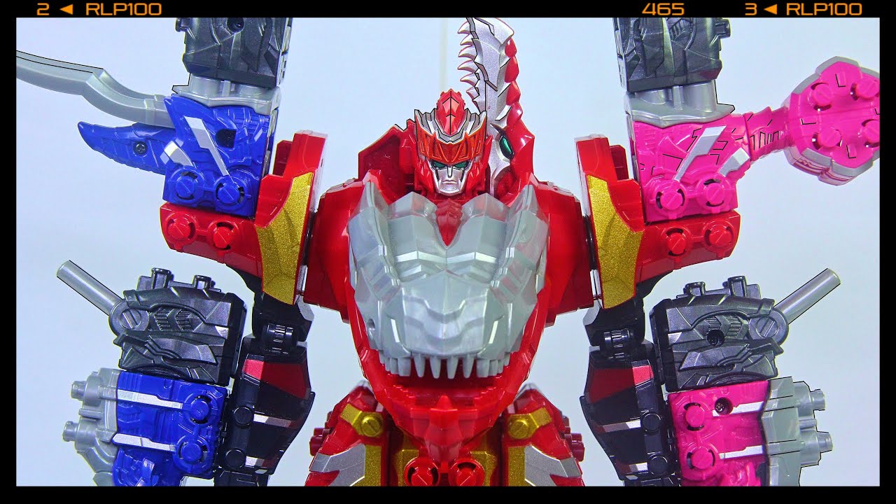 Power Rangers Dino Fury, T-Rex Champion Zord Battle Mode, KishiRyuOh 3 ...