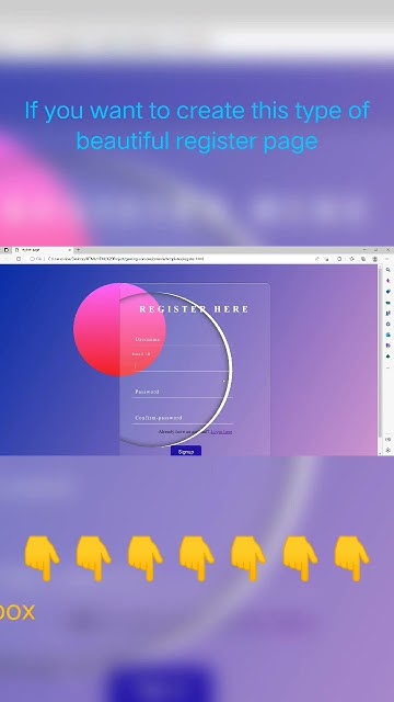 A Beautiful Register Page Using Css And Html Programming Css Html Coding Respect Reels