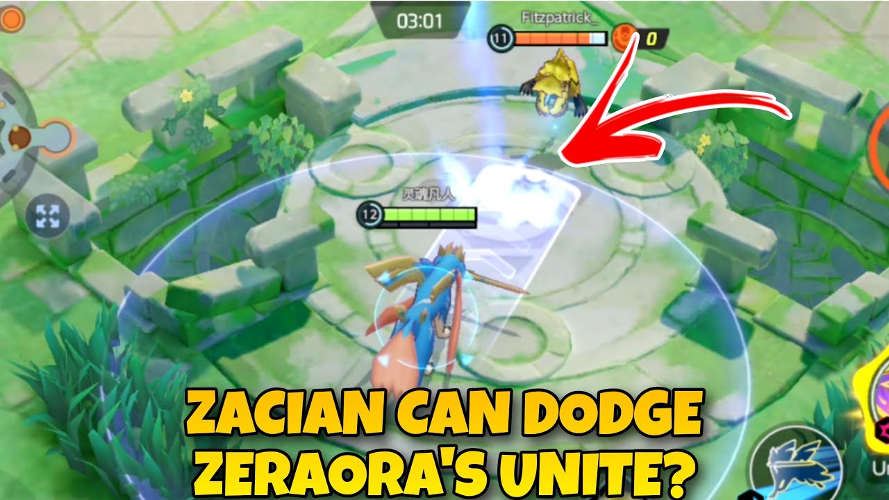 Zacian can dodge a lot of unite moves? | Pokemon Unite - YouTube