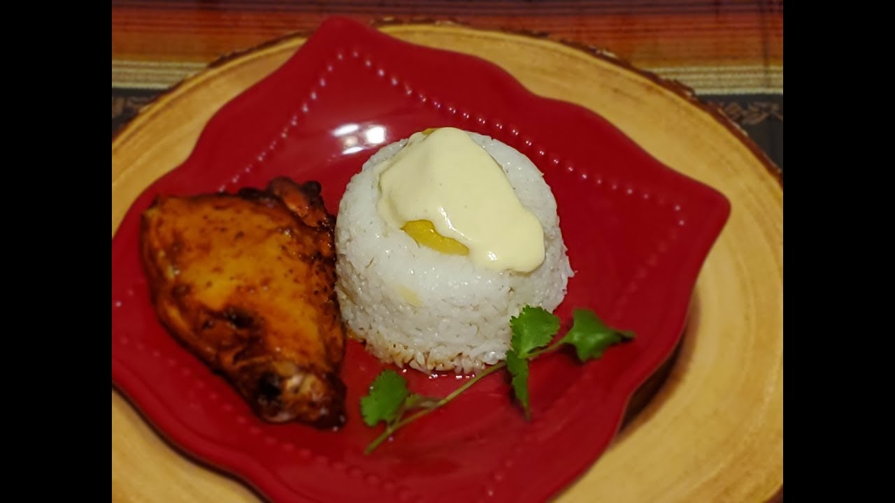 POLLO AL HORNO Y ARROZ CON PAPAS - YouTube