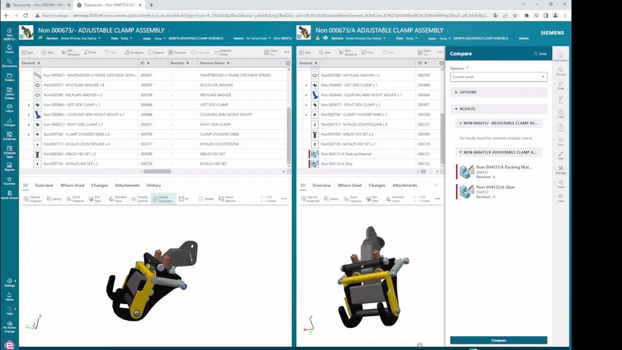 03_Master Mover BOM Compare in Teamcenter - YouTube